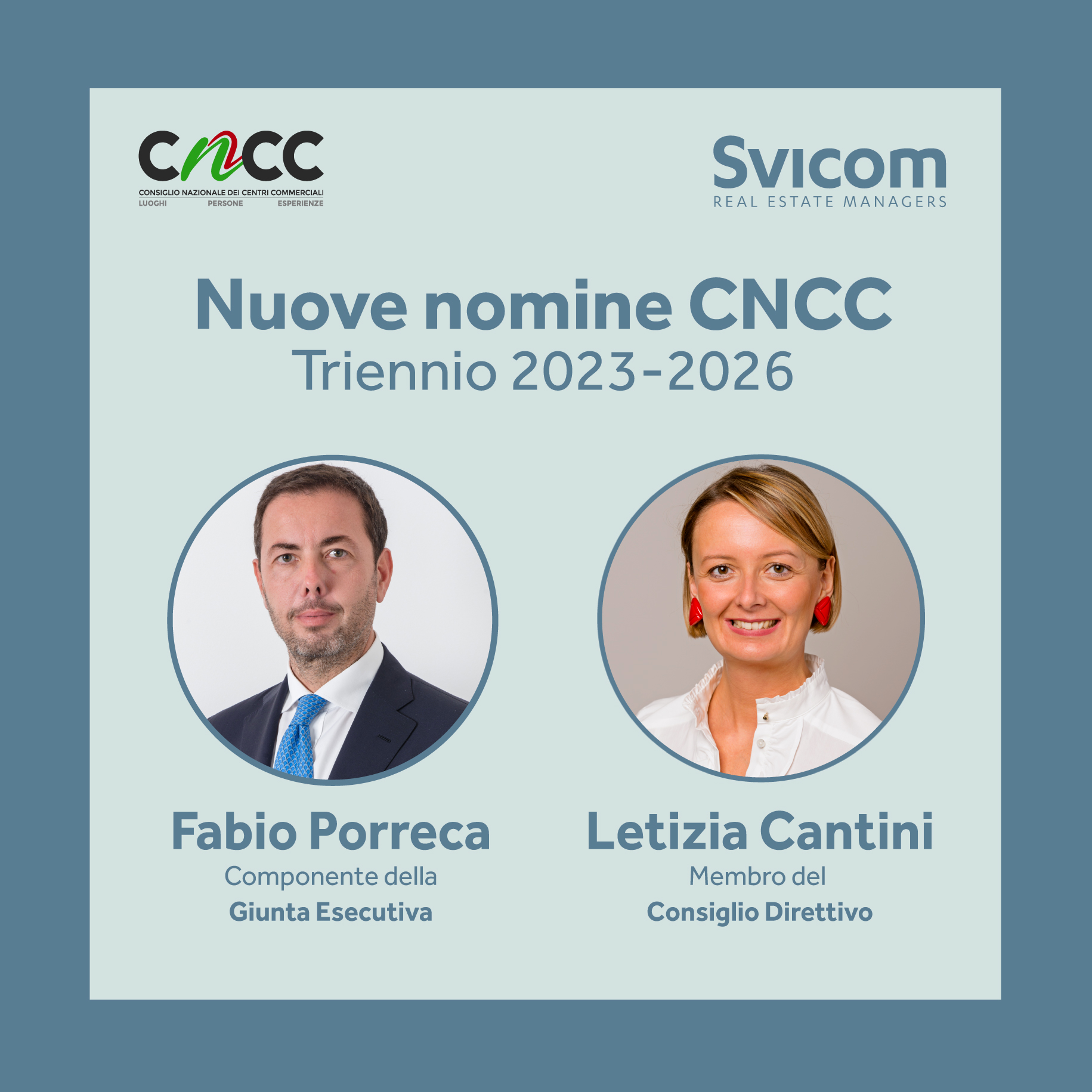 Nuove nomine CNCC - Svicom S.p.A. Società Benefit